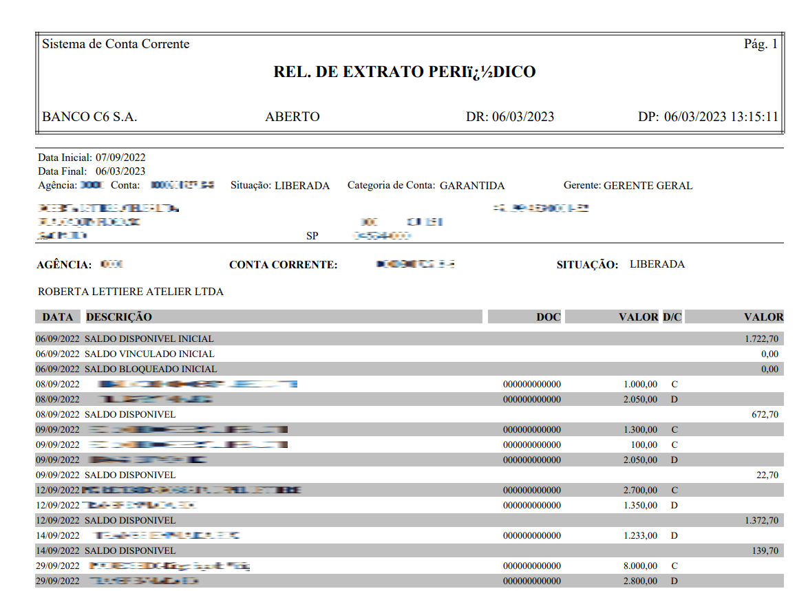 Conciliação bancária C6 Bank: como bater saldo – Conta Azul